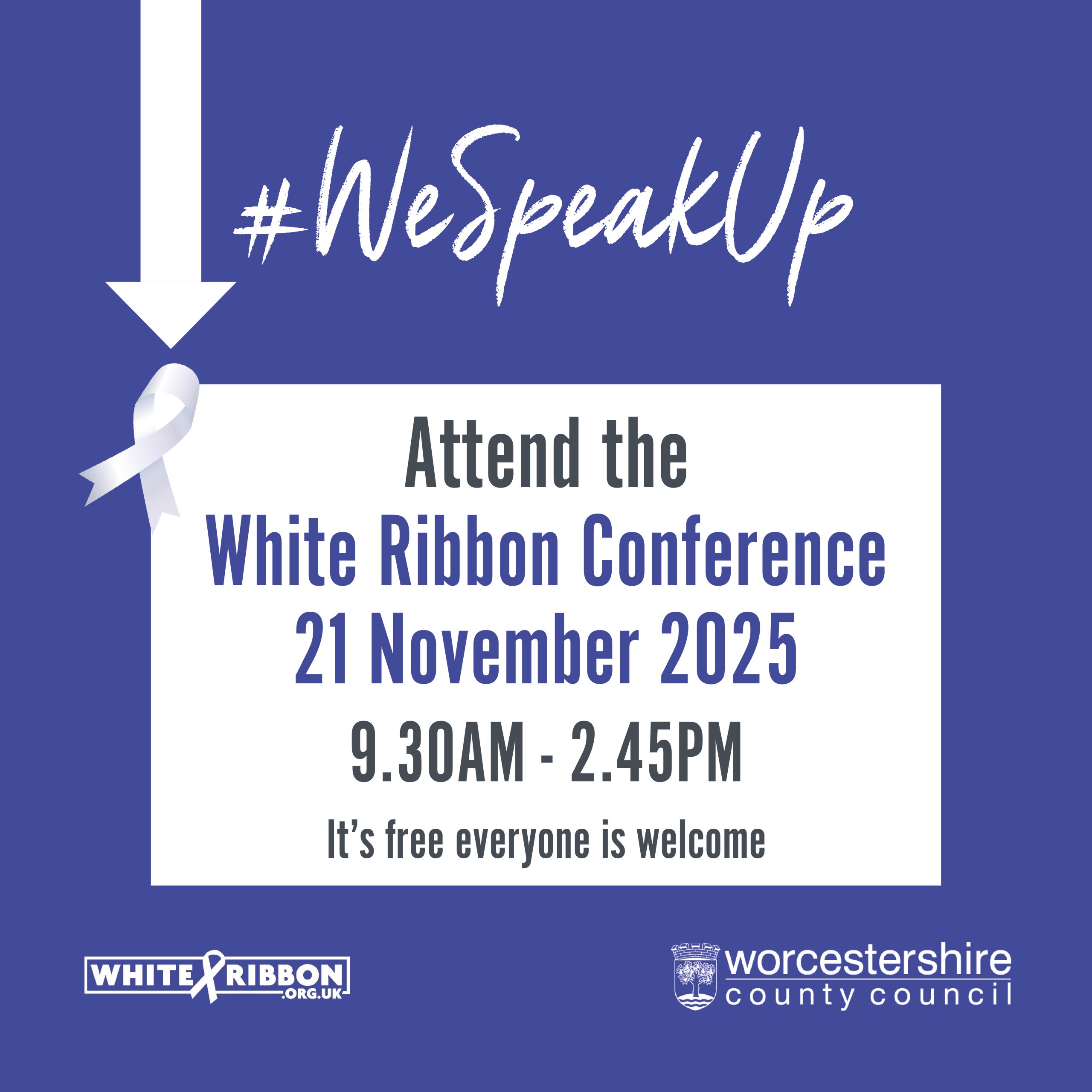 Speaking up for women and girls Worcestershire this White Ribbon Day ...