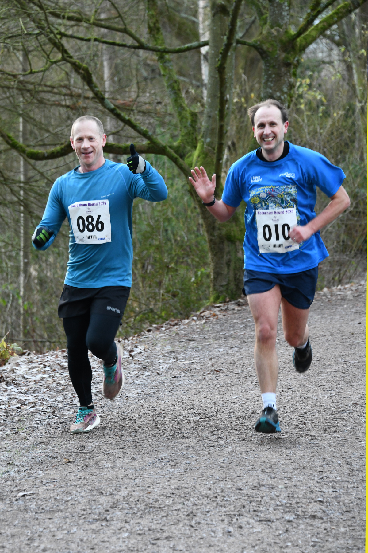 Braving icy weather to take on the Bodenham Bound 5k and 10k