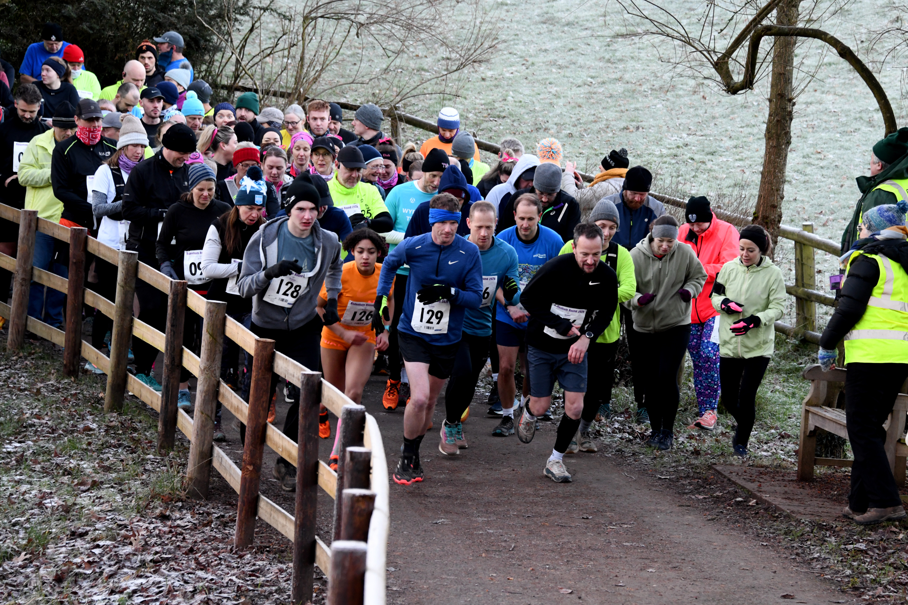 Braving icy weather to take on the Bodenham Bound 5k and 10k